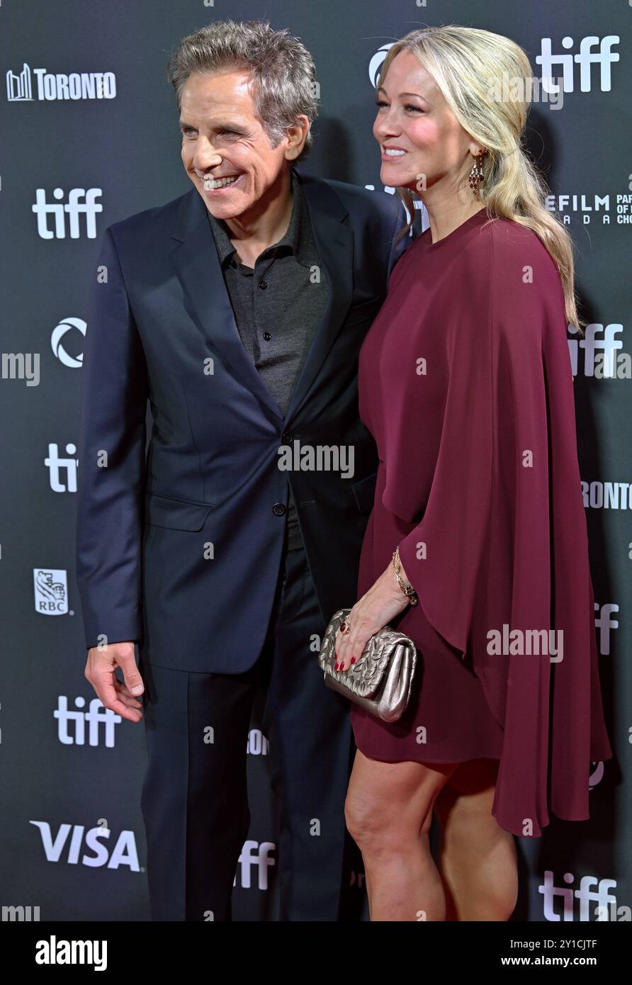 Toronto, Canada. 05th Sep, 2024. Ben Stiller and his wife Christine ...