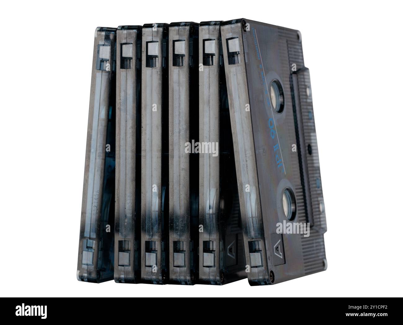 Stack of Vintage Compact Cassette Tapes in a Row Stock Photo - Alamy