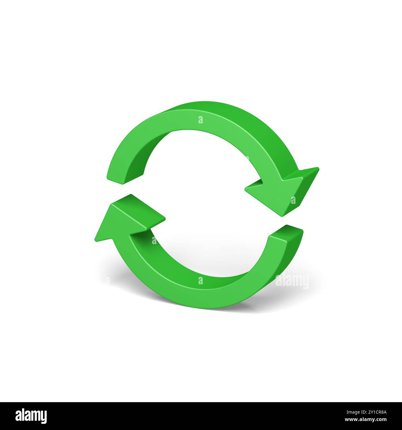 Refresh icon. Reload. Arrow. Isolated. 3d illustration Stock Photo - Alamy