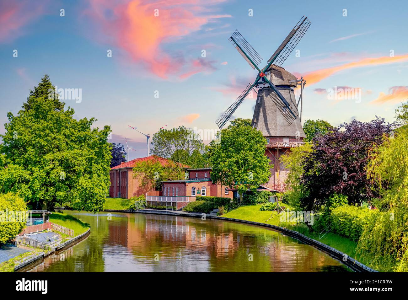 Windmill, Hinte, Germany Stock Photo - Alamy