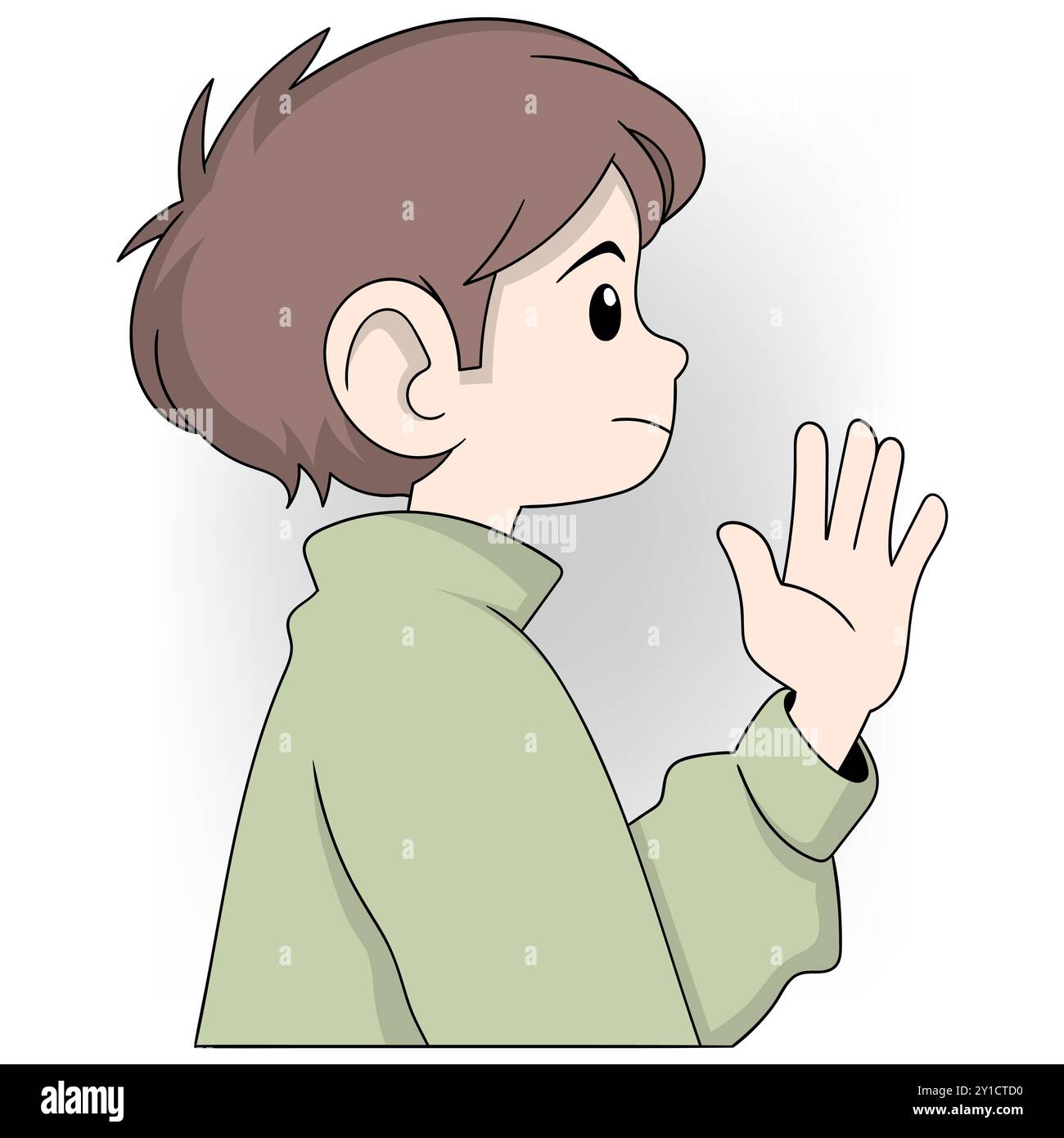 This image showcases a side profile of a cartoon character making a ...