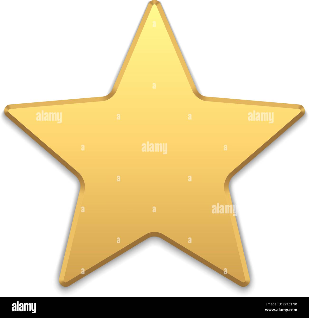 Bright luxury golden star metallic surface 3d template vector ...
