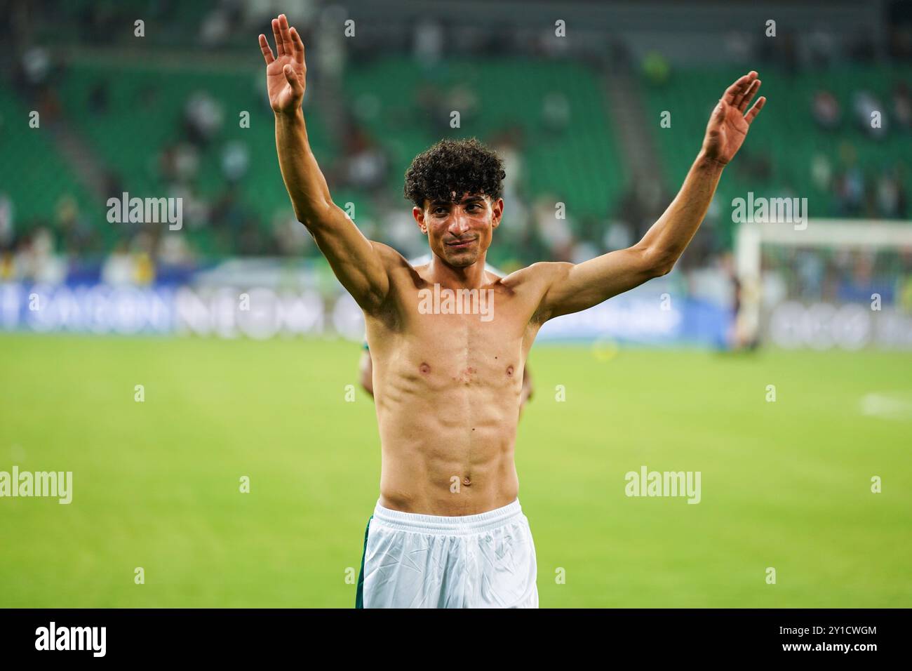Basra, Iraq. 05th Sep, 2024. Iraq's Ali Jasim is seen after the 2026 FIFA World Cup AFC ...