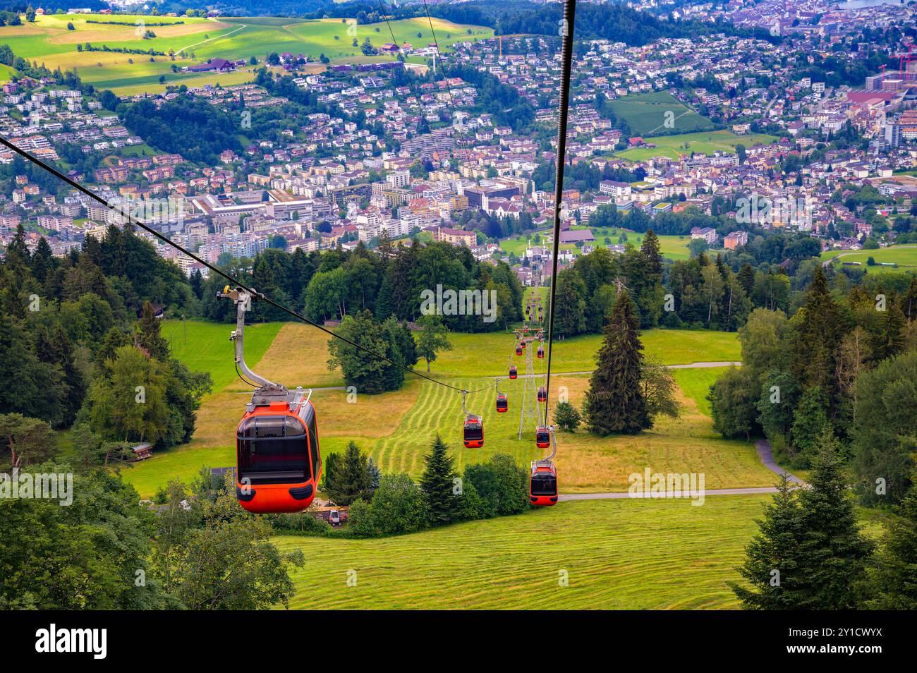 Lucerne kriens city switzerland aerial hi-res stock photography and ...