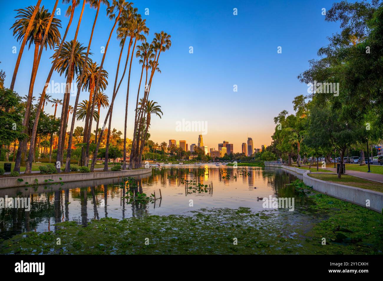 Los angeles sunset in echo hi-res stock photography and images - Alamy