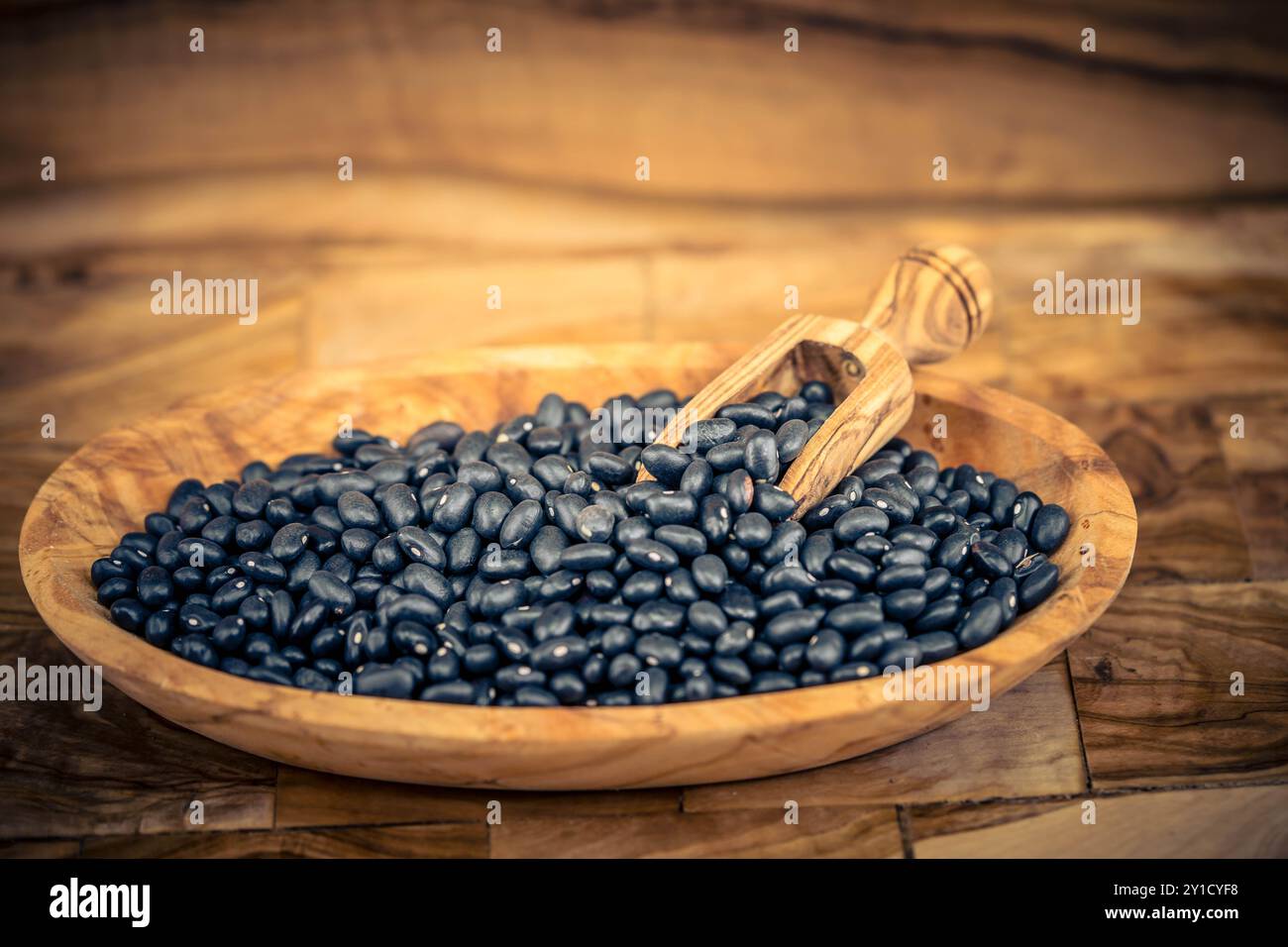 The black turtle bean is a small, shiny variety of the common bean ...