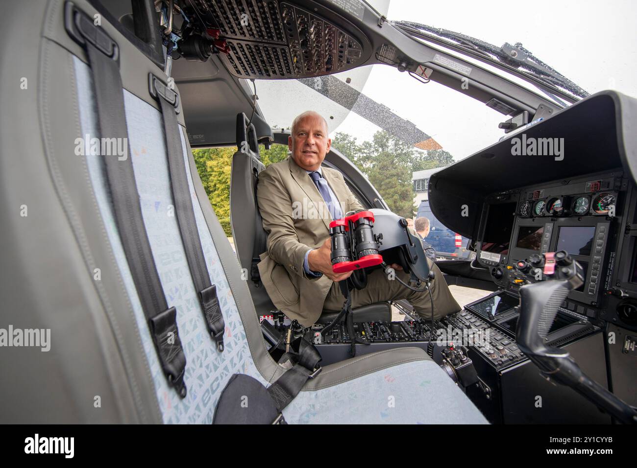 Egelsbach, Germany. 06th Sep, 2024. The Hessian Minister of the ...