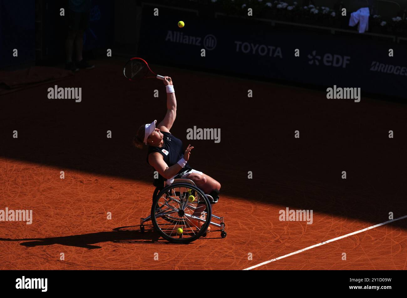 Aniek van Koot of the Netherlands in action against China's Ziying Wang ...