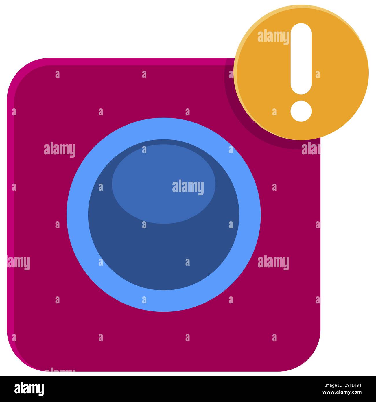 flat icon design, black color symbol of camera error Stock Vector Image ...