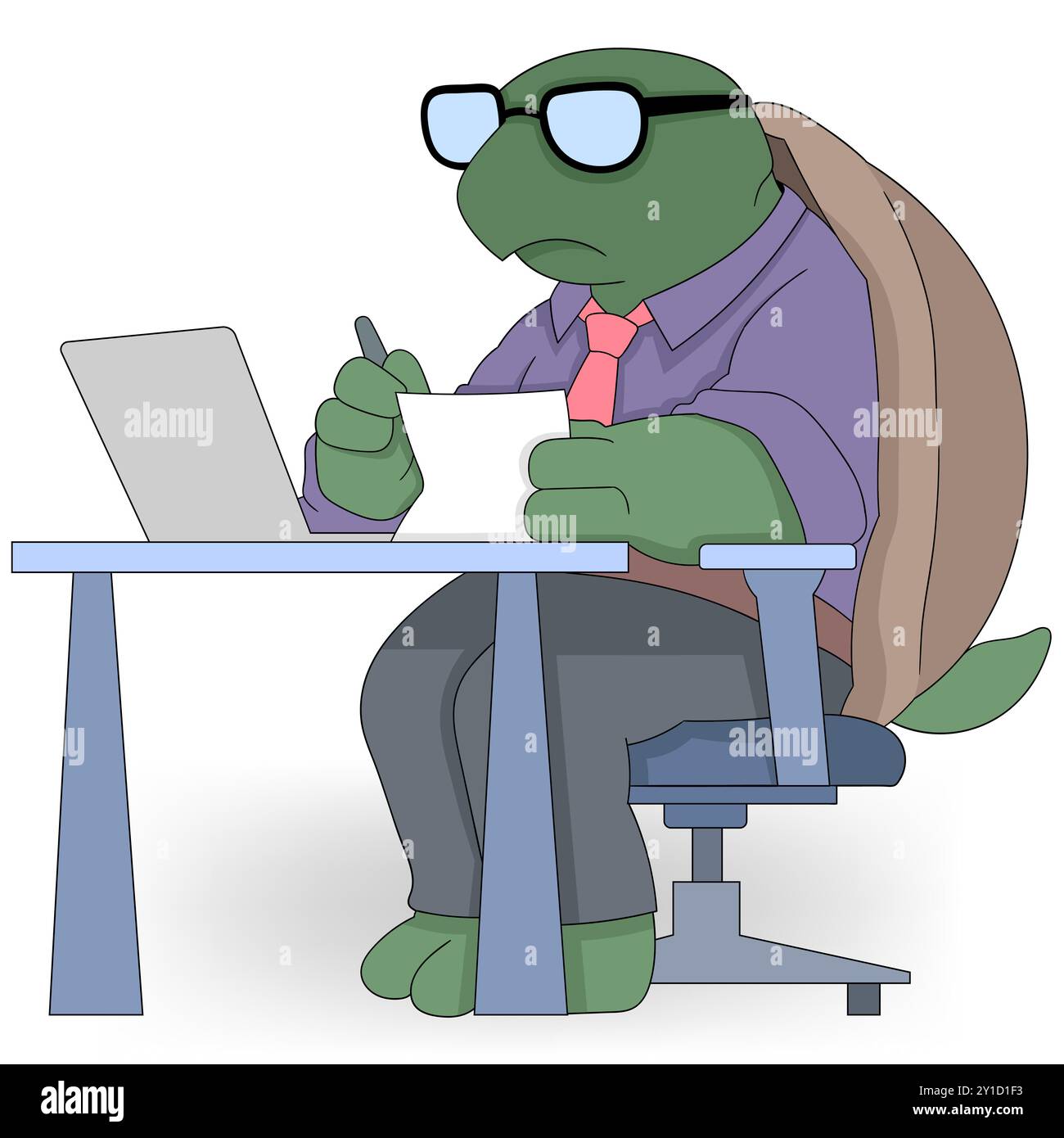 Turtle wearing glasses Stock Vector Images - Alamy