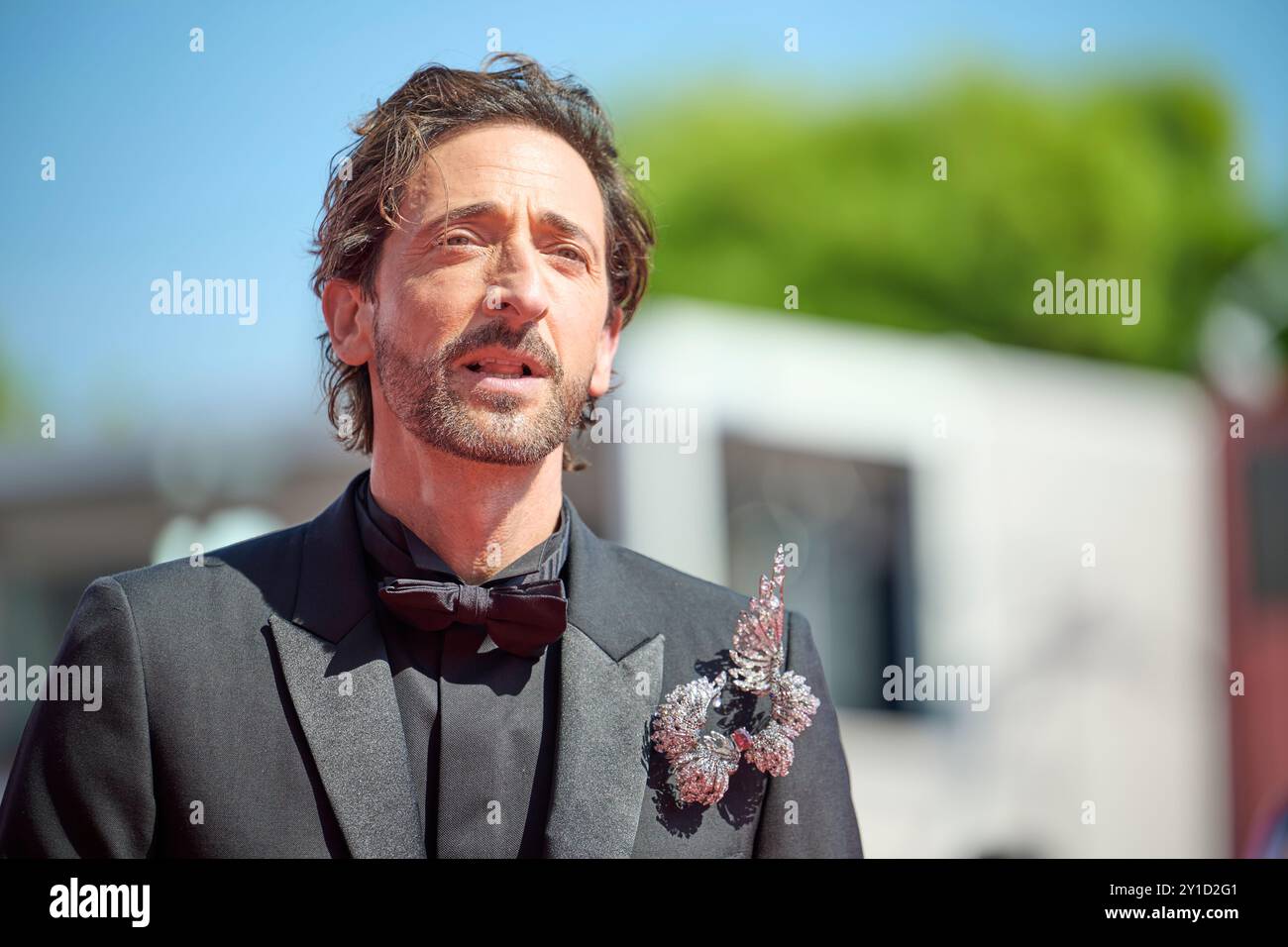 Adrien Brody attends the "The Brutalist" red carpet during the 81st ...