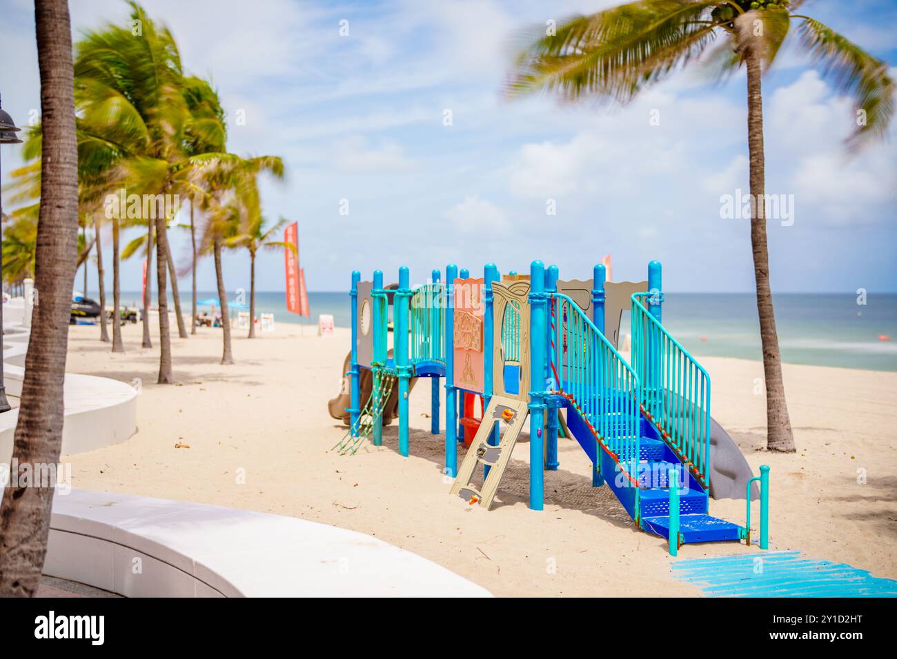 Playground on beach tropical hi-res stock photography and images - Alamy