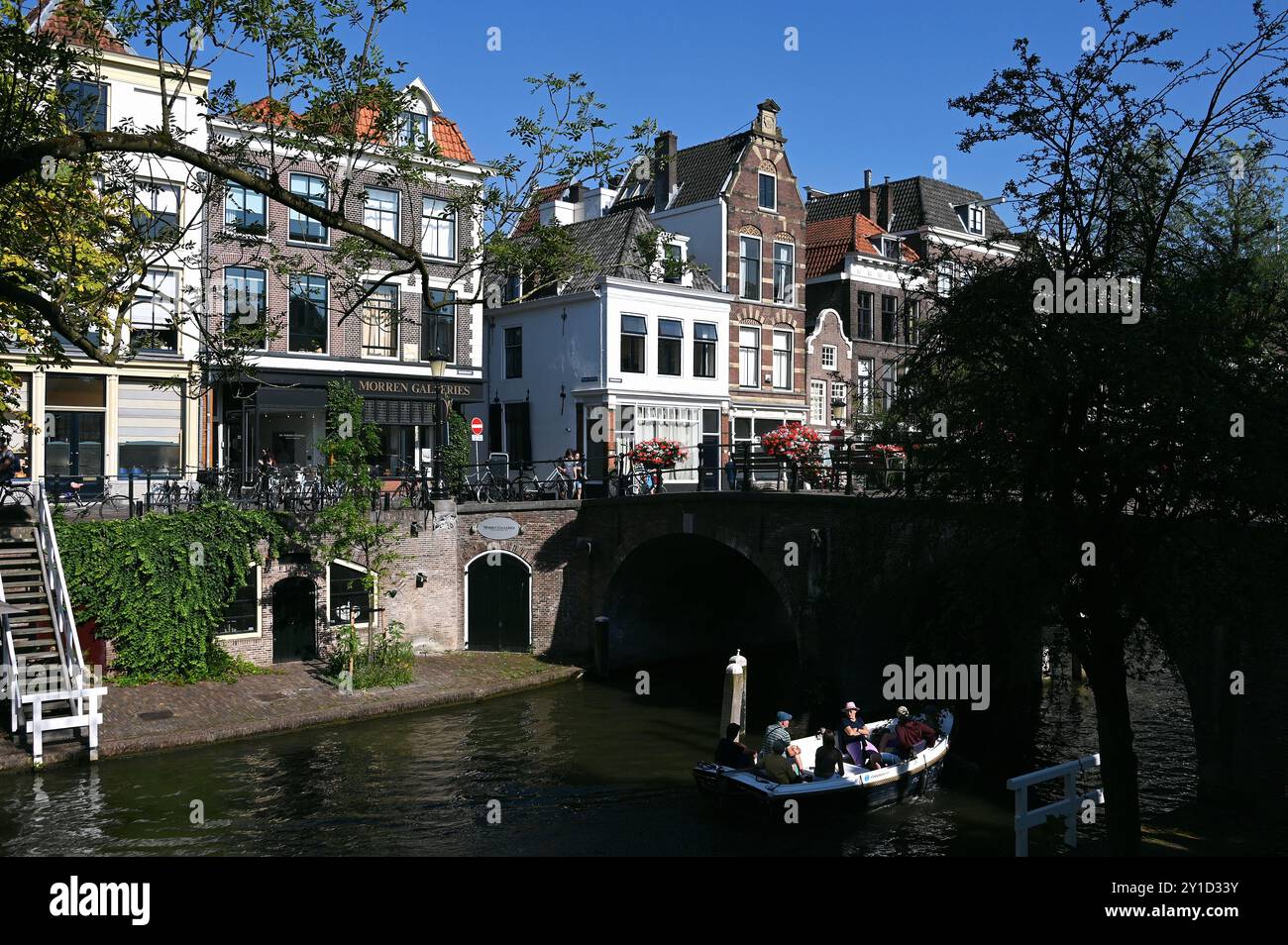 Boote auf der Oudegracht, Utrecht, Niederlande Stock Photo - Alamy