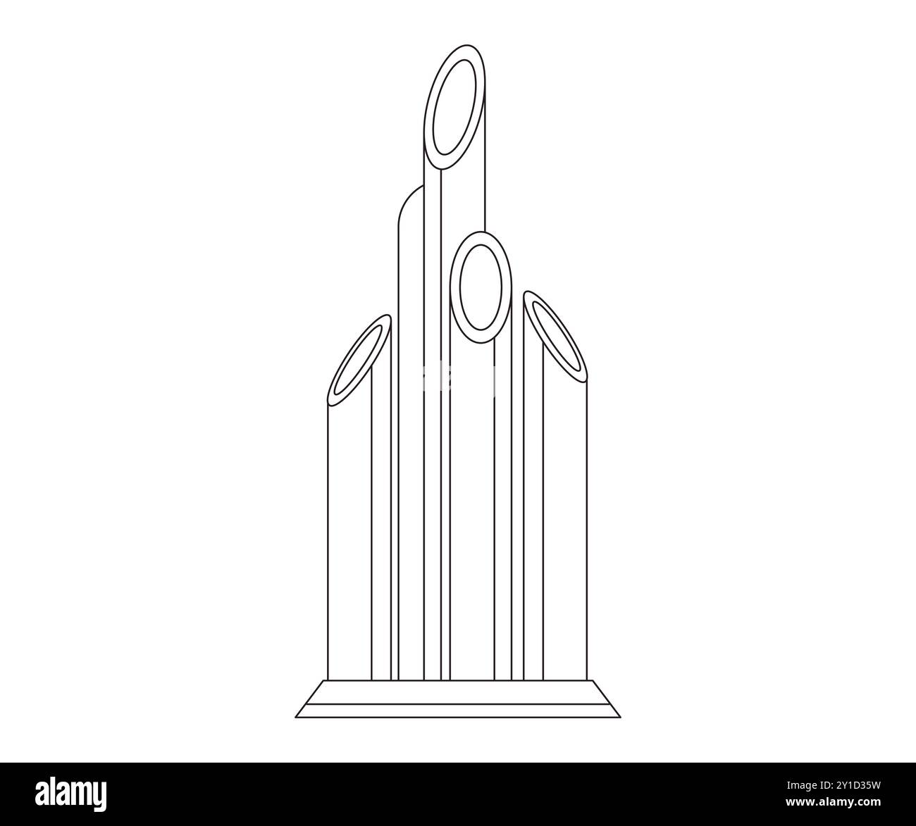 Sharp bamboo monument tugu bambu runcing Indonesia Surabaya landmark ...