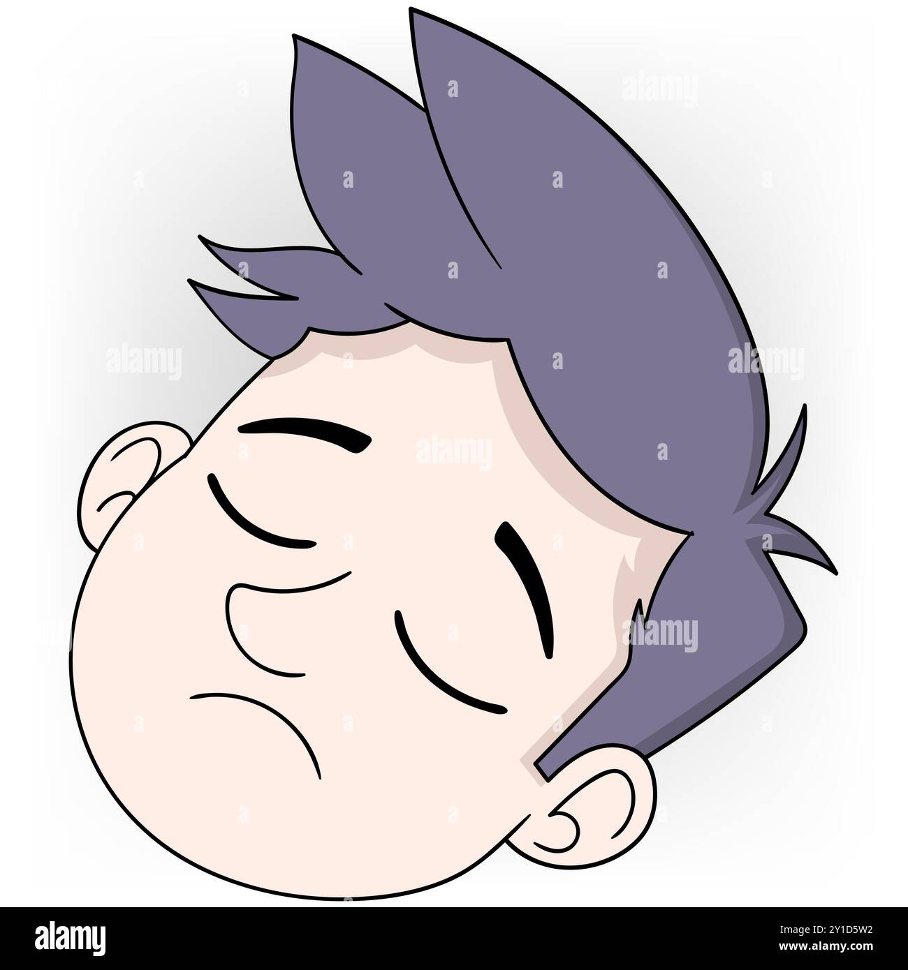 cartoon doodle character illustration for social media profile avatar ...