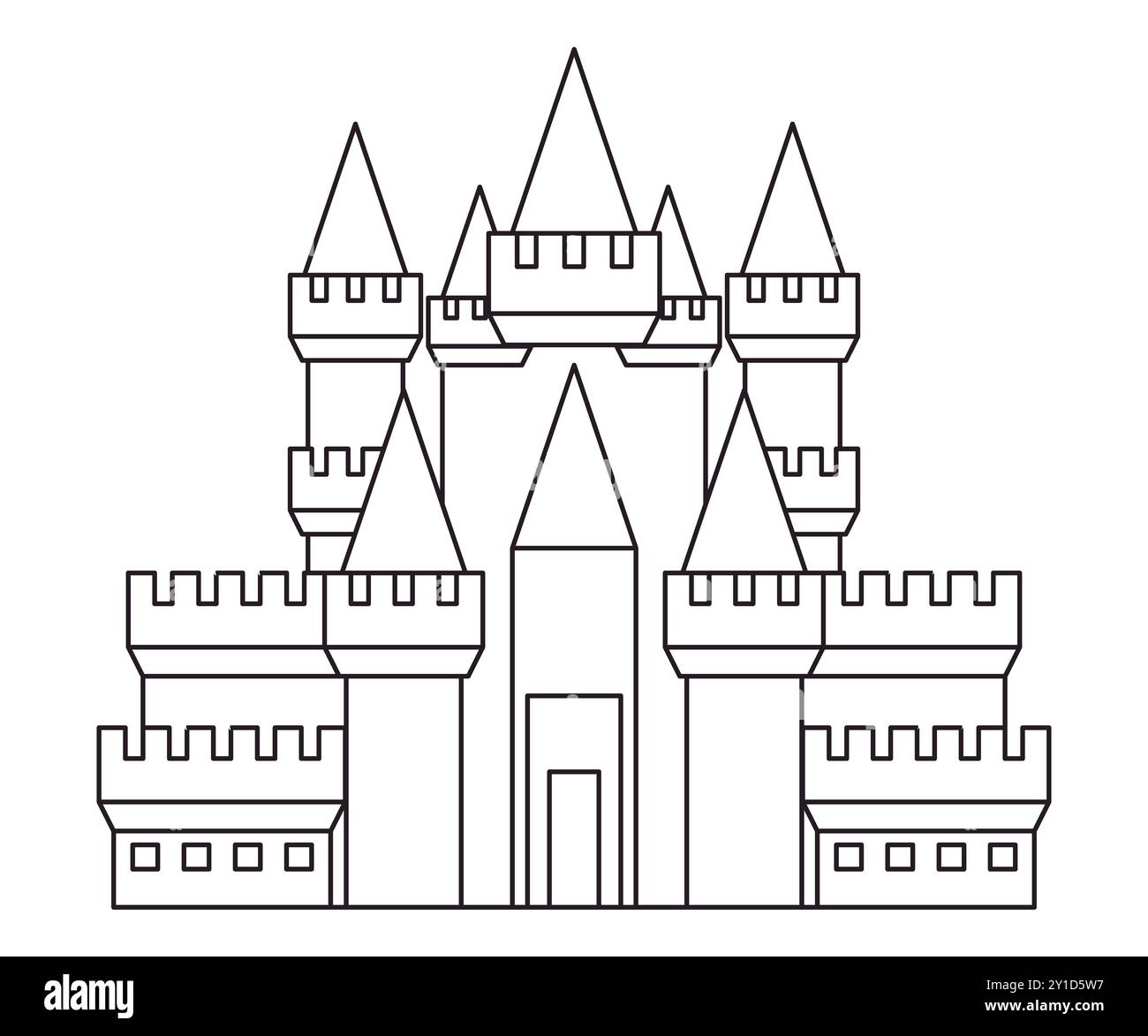 Castle Place Tourist Destination Taman Mini Indonesia Indonesia Place Architecture Design Stock