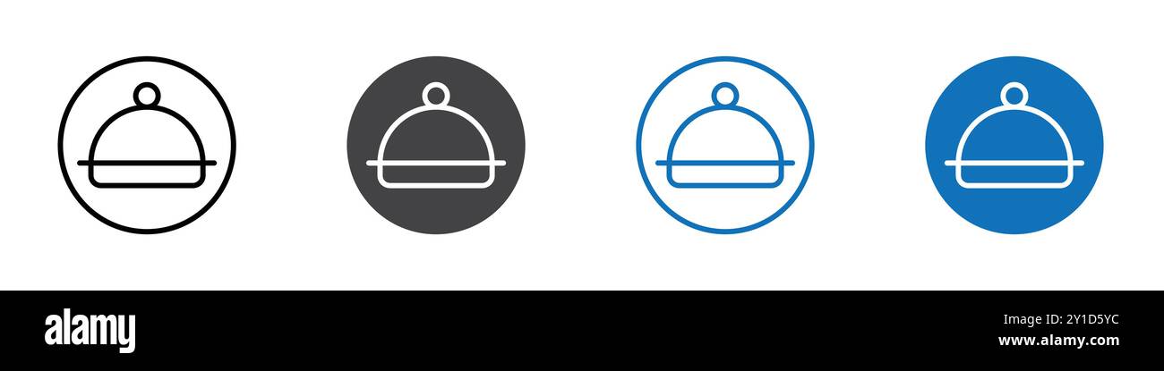 Cloche icon Logo sign in thin line outline set and group collection ...