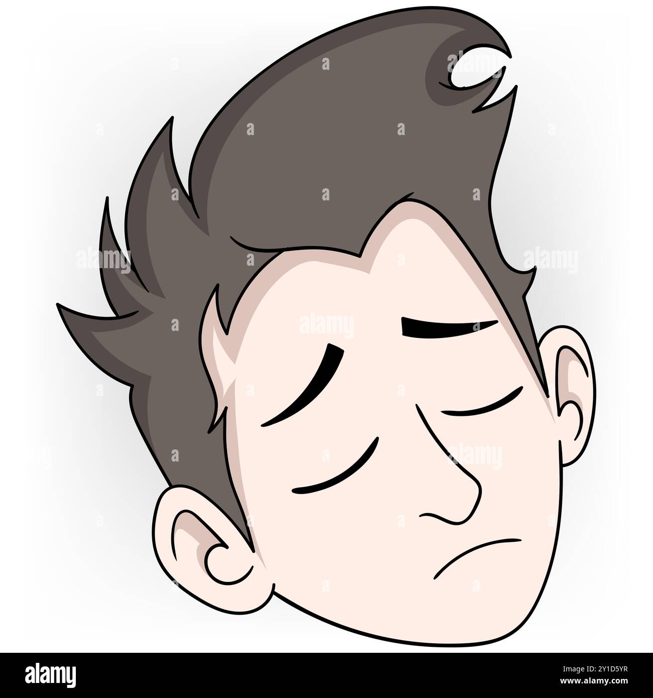 cartoon doodle character illustration for social media profile avatar ...