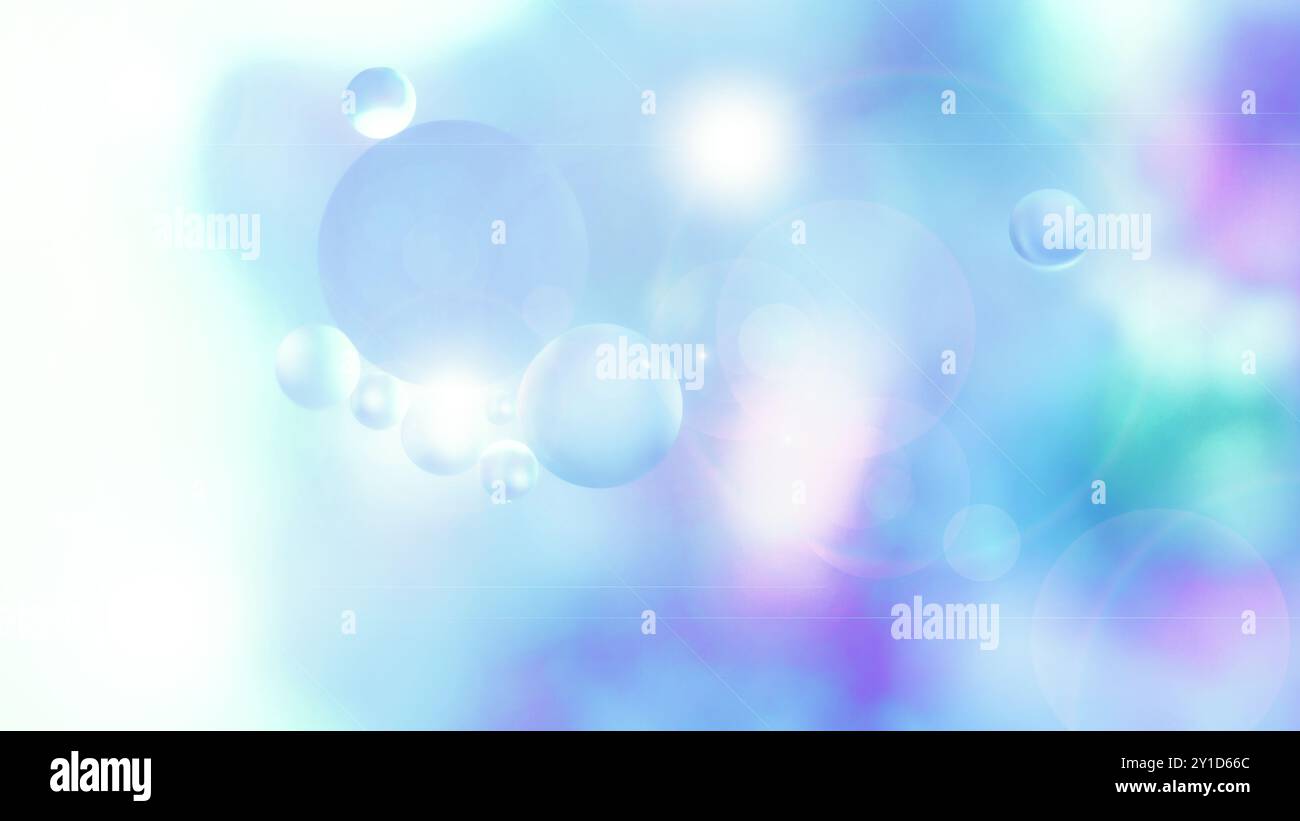 Abstract blue Lilac background bubbles in colorful tones. Distortion in ...