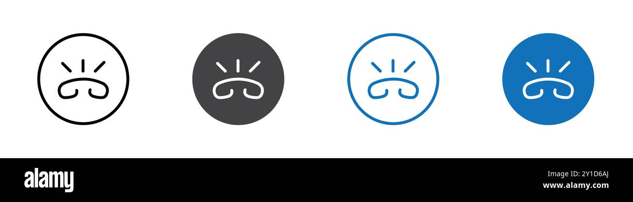 Ring icon Logo sign in thin line outline set and group collection Stock ...