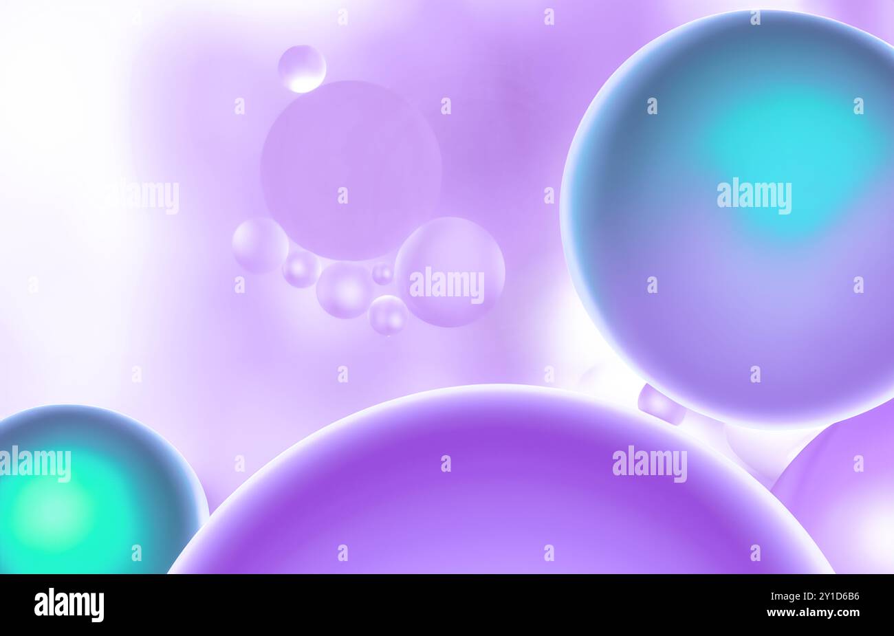 Abstract blue Lilac background bubbles in purple lilac tones ...