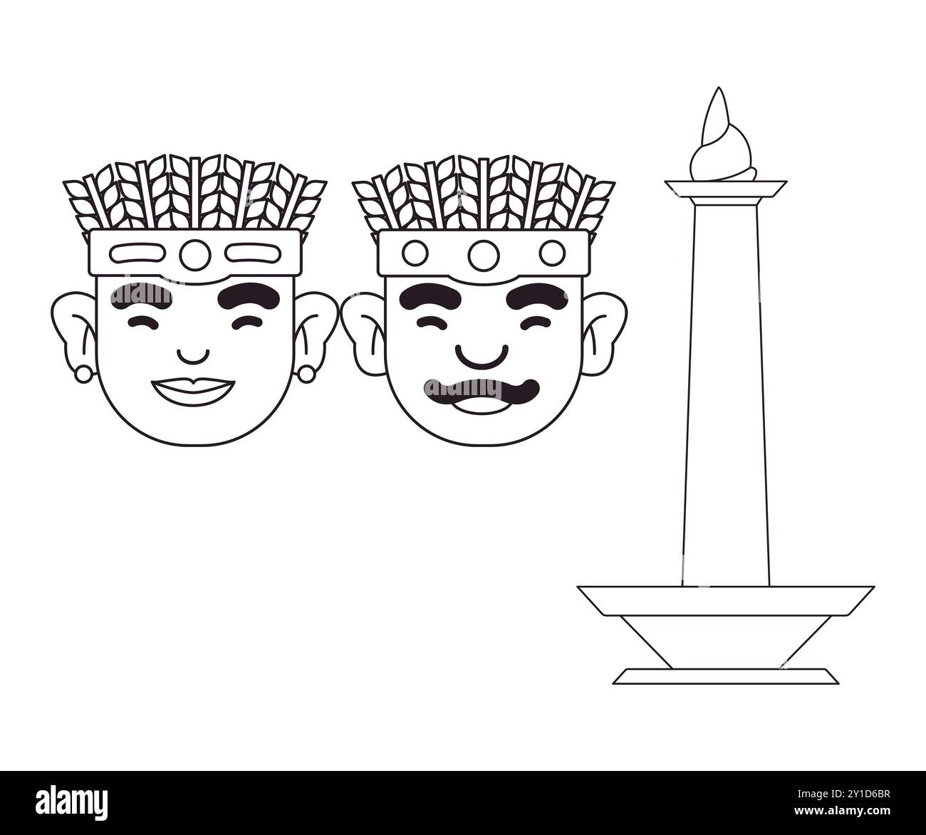 Jakarta monument national Monas capital city landmark Ondel-ondel ...