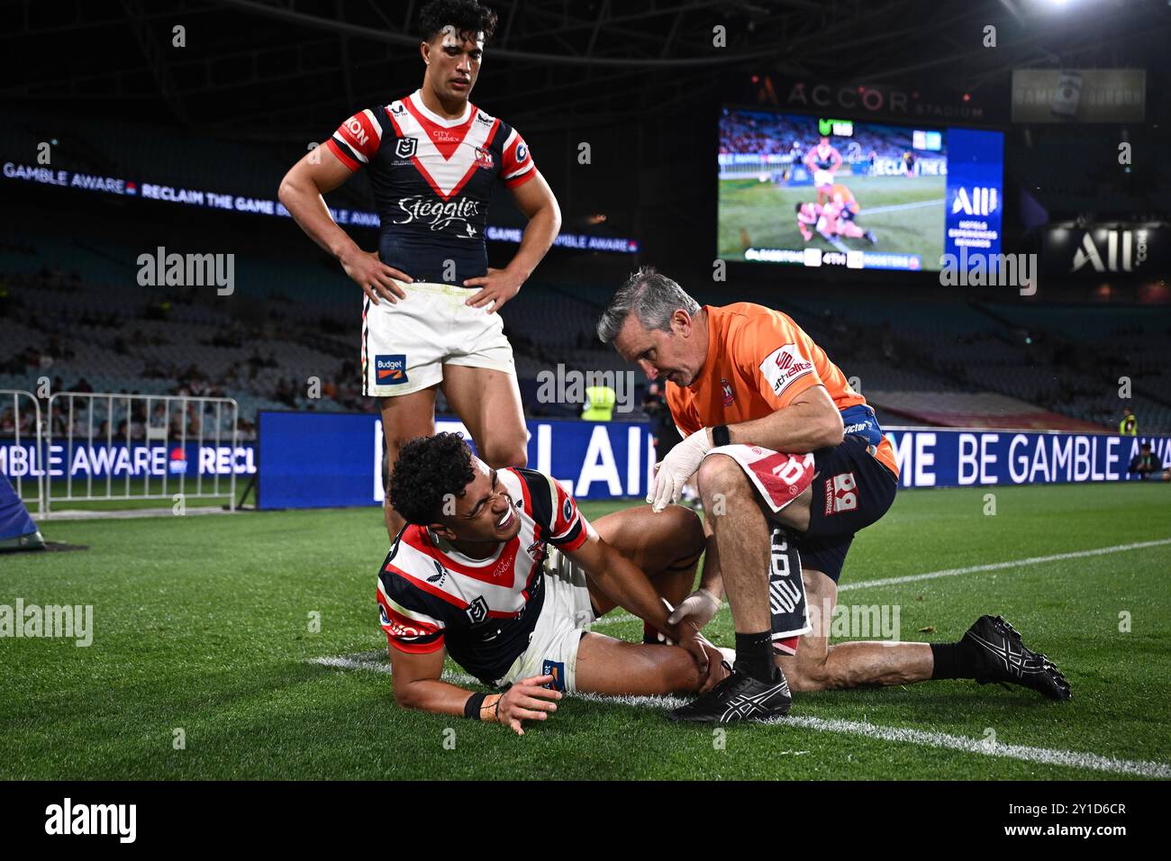 Sydney, Australia. 06th Sep, 2024. Fetalaiga Pauga of the Roosters ...