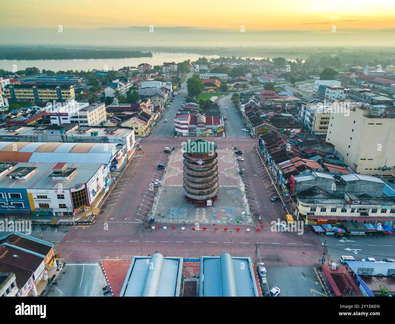 Leaning tower at Teluk Intan, Perak Malaysia Stock Photo - Alamy