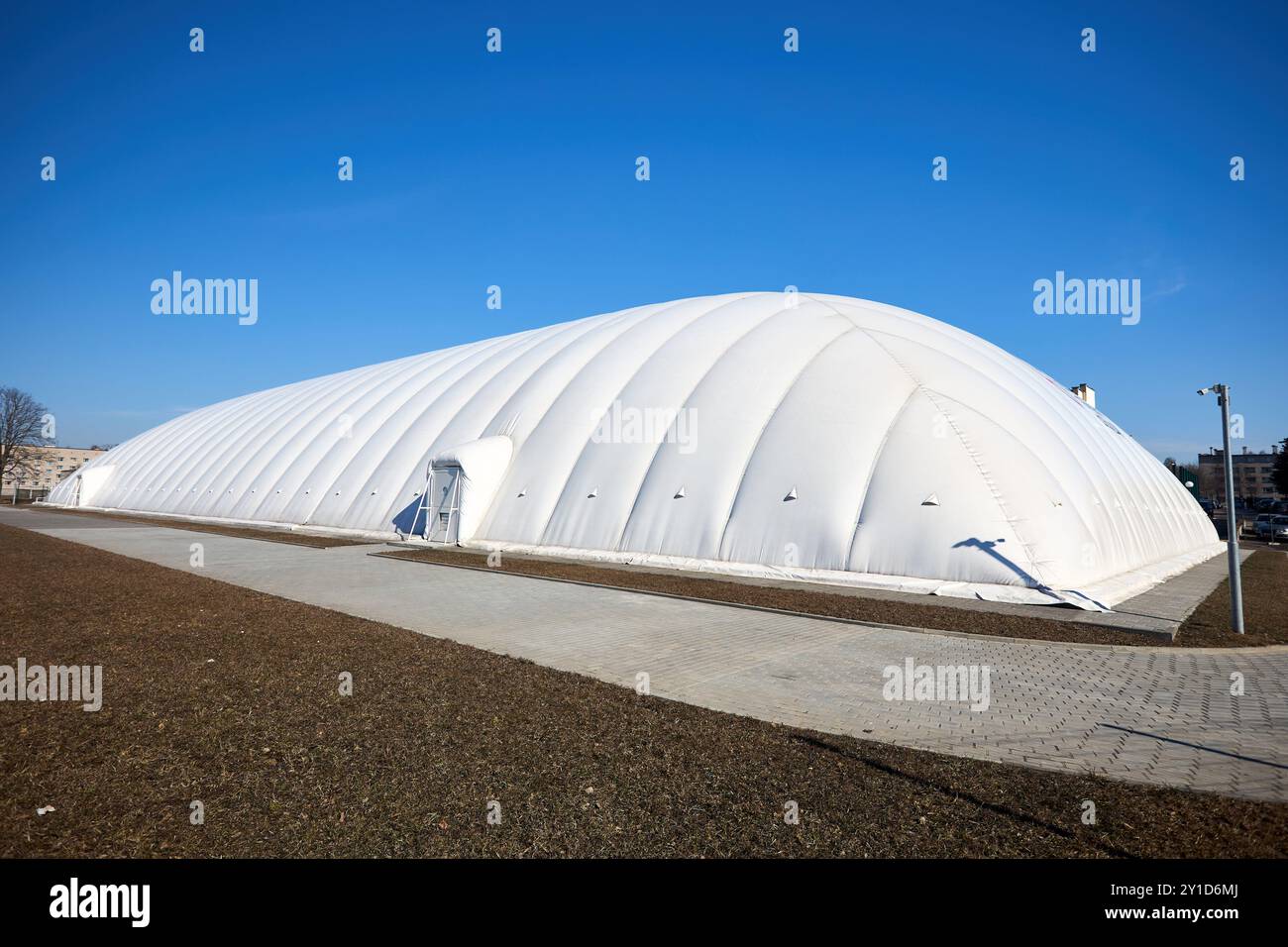 Inflatable air dome stadium. Inflated Tennis air dome or Tennis bubble ...