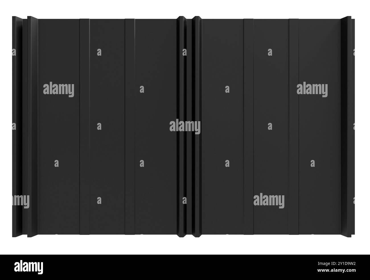 Sleek retro roof panel with standing seam and fasteners. Modern ...