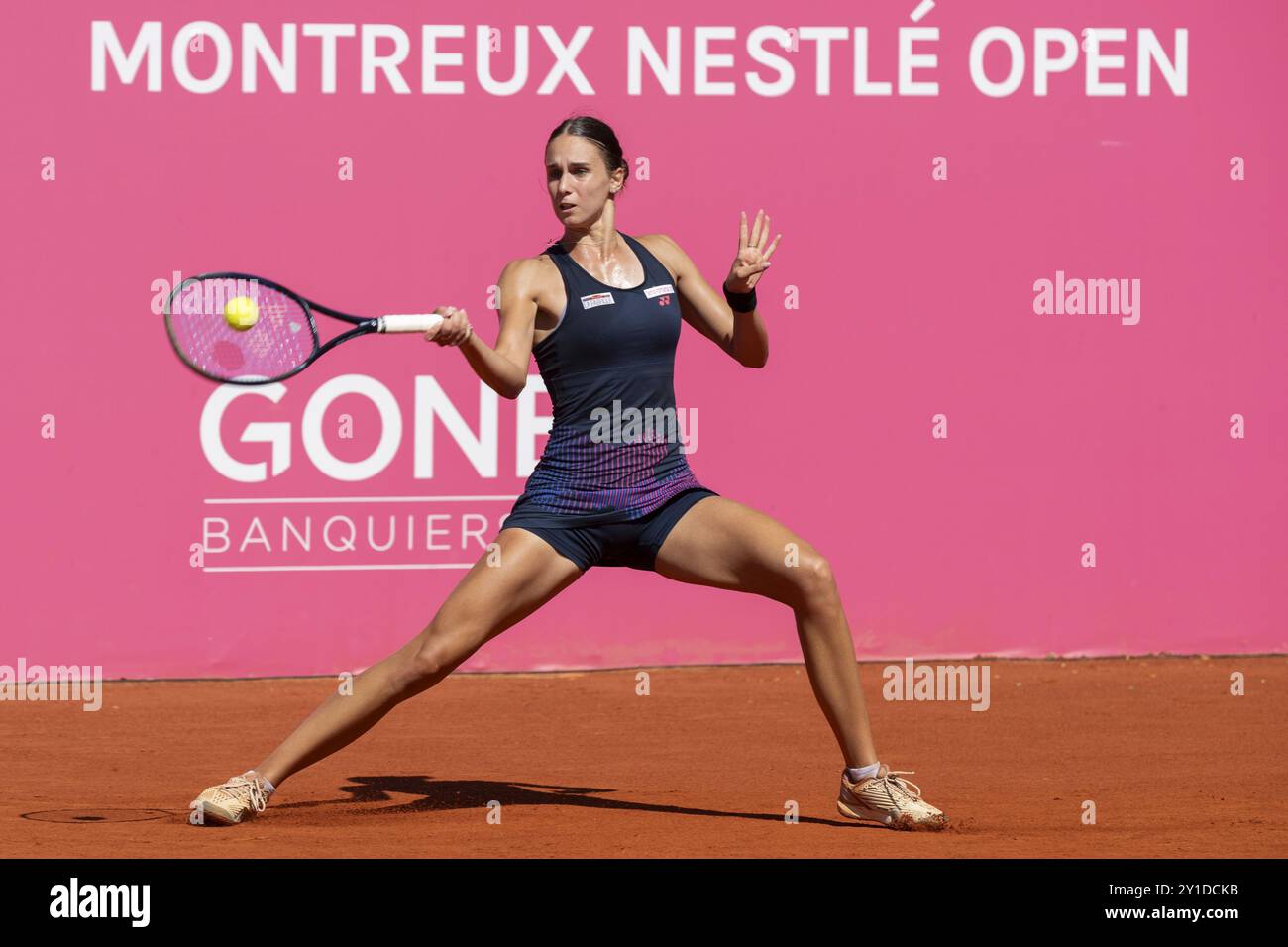 Montreux Switzerland, 09 06 2024: Anca Todoni (ROM) vs Victoria Jimenez ...
