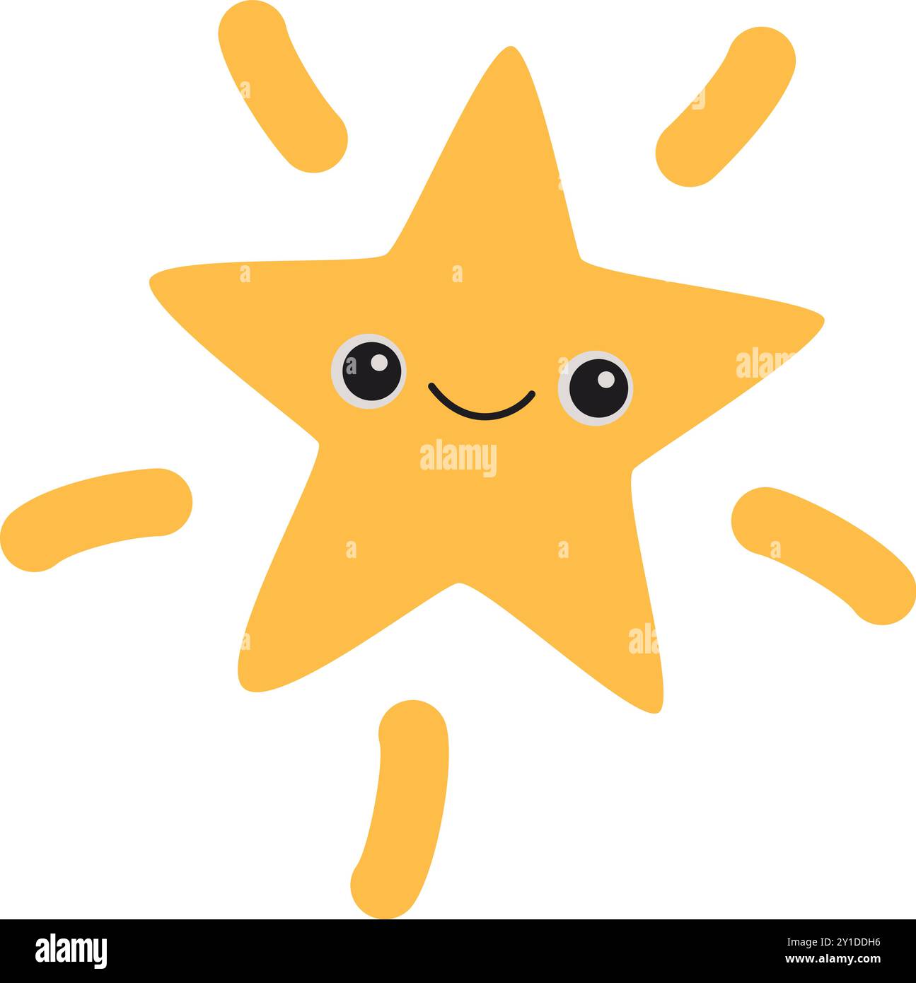 Cute star with smiling face Stock Vector Image & Art - Alamy