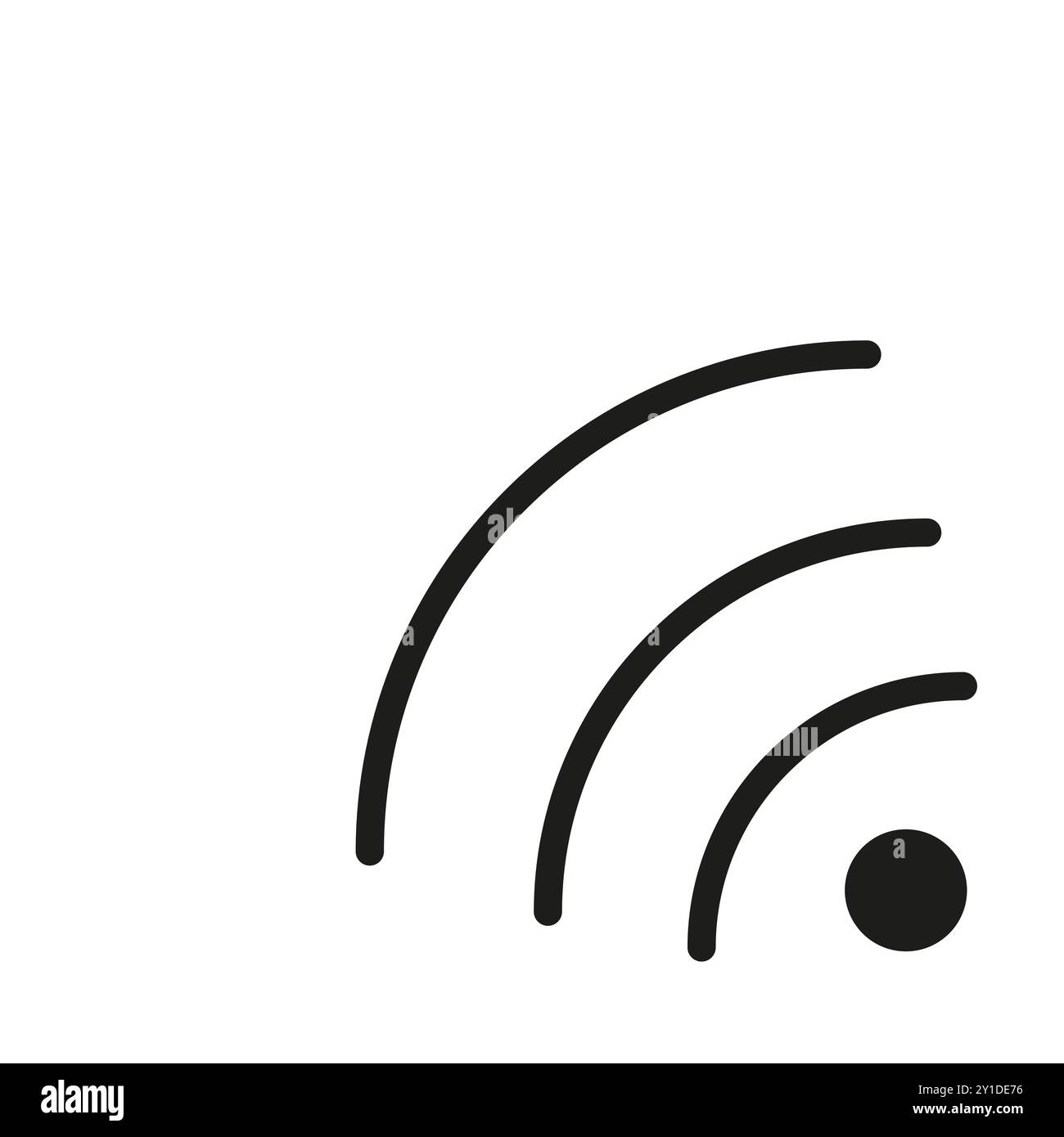 Wi Fi symbol. Minimalist signal icon. Simple connection graphic. Black ...