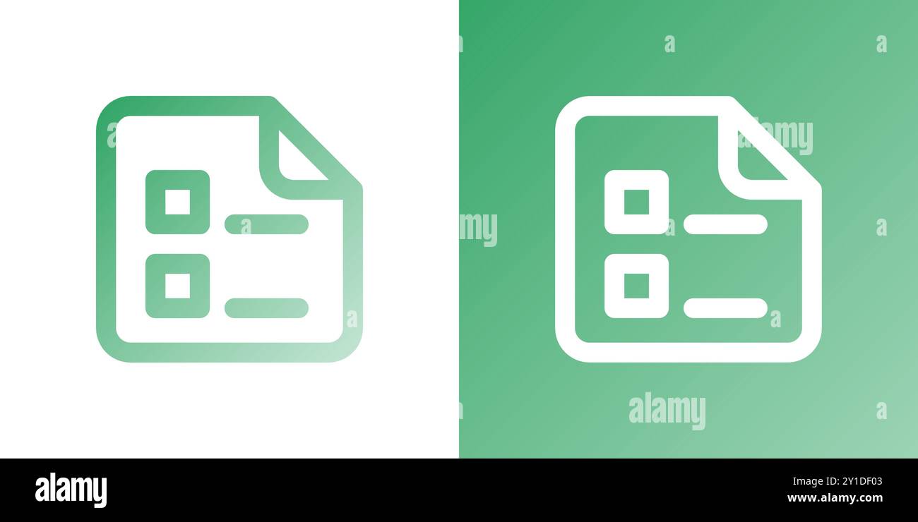 Minimal gradient to do list note icon. Back to school. Vector ...