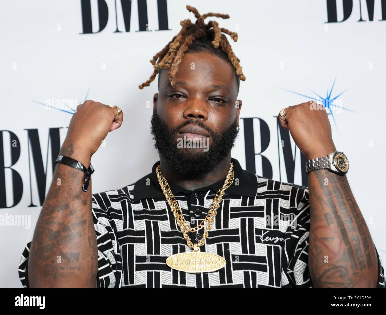 Los Angeles, USA. 05th Sep, 2024. Hitkidd arrives at the 2024 BMI R&B ...