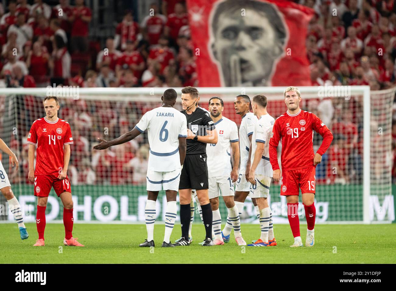 Copenhagen, Denmark. 05th Sep, 2024. Referee Daniel Siebert seen with ...