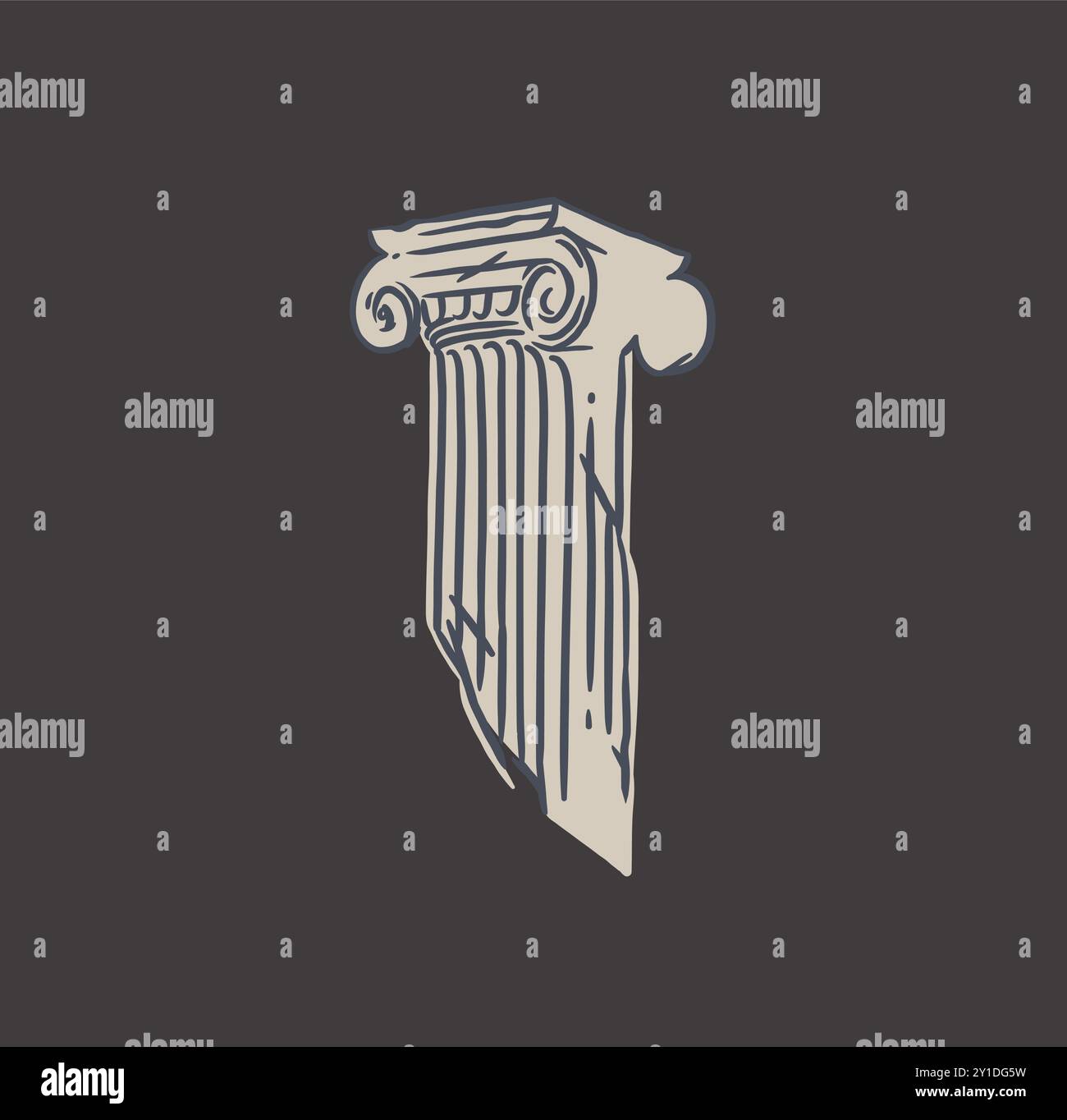 Hand drawn vector abstract outline,graphic,line art greek ancient ...