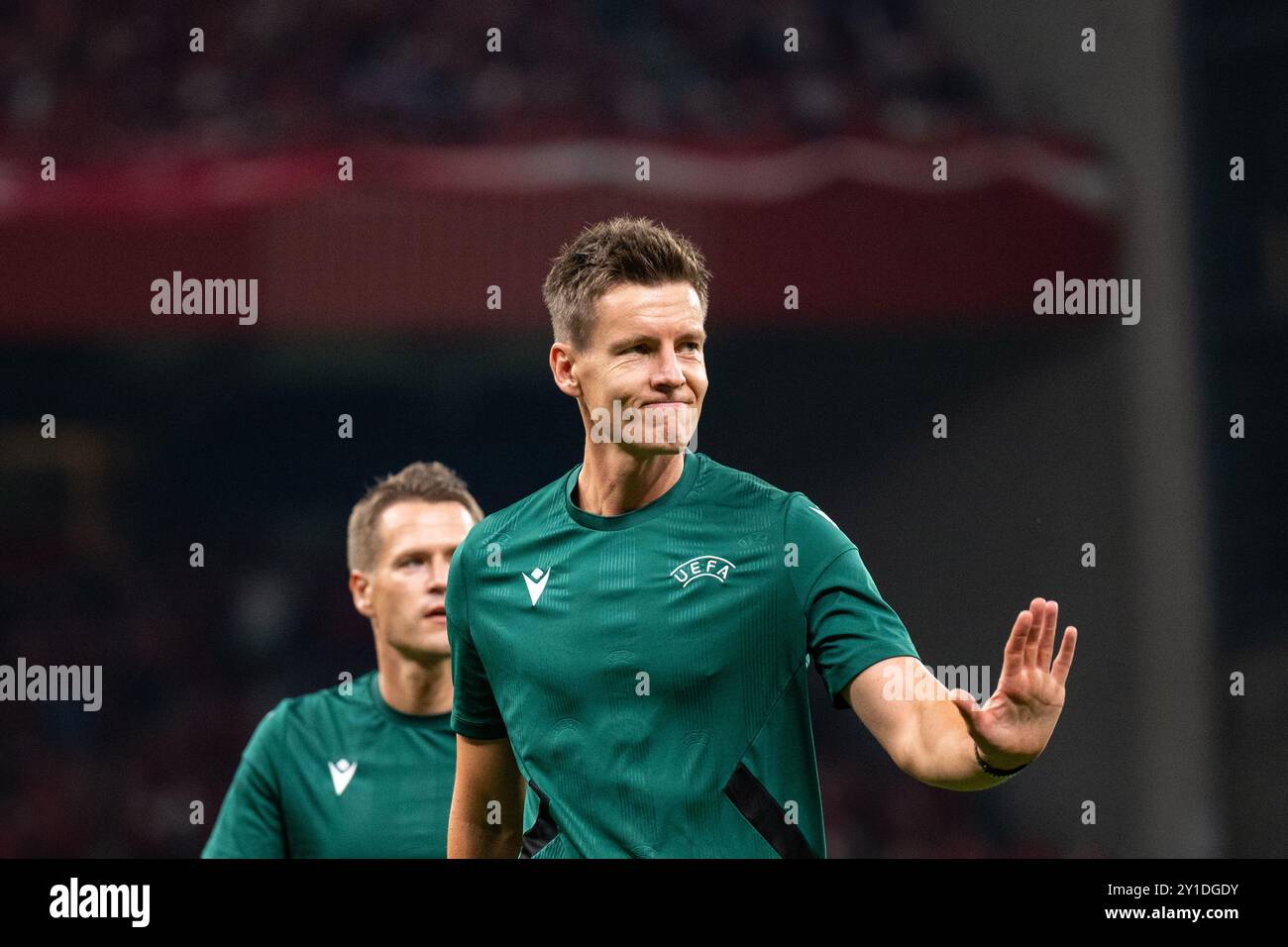 Copenhagen, Denmark. 05th Sep, 2024. Referee Daniel Siebert seen before ...