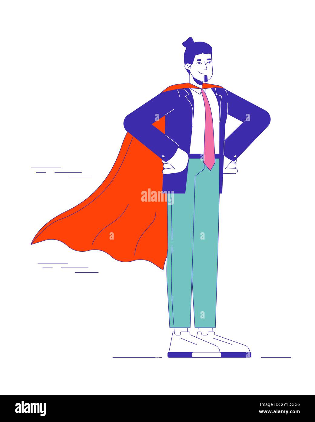 2d cartoon hero hi-res stock photography and images - Alamy