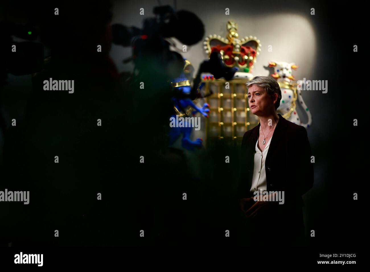 Home Secretary Yvette Cooper at the National Crime Agency (NCA ...