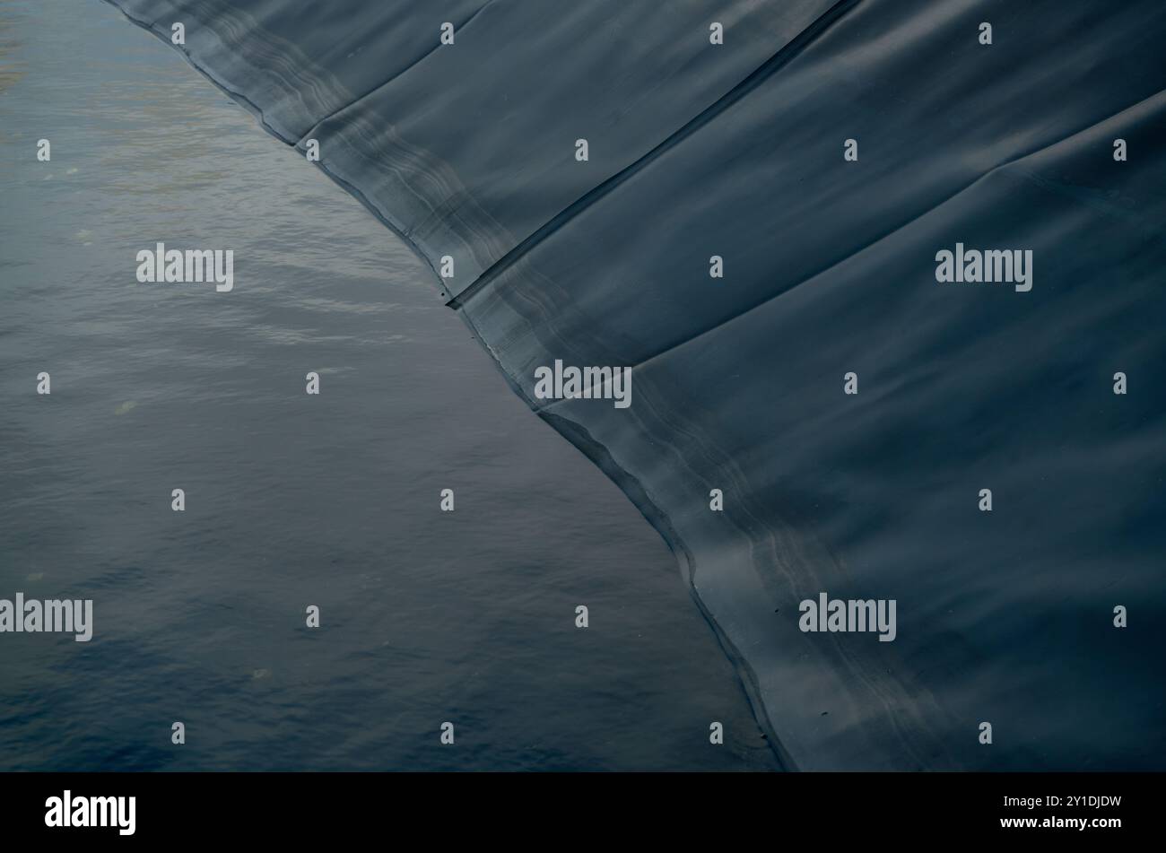 Aquaculture farming pond liner system. HDPE geomembrane technology ...