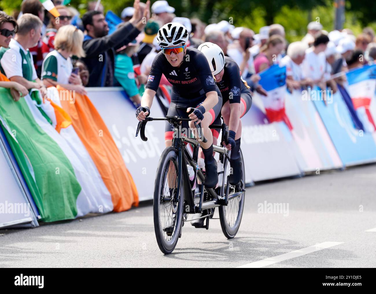 Great Britain's Lora Fachie and pilot Corrine Hall during the Women's B ...