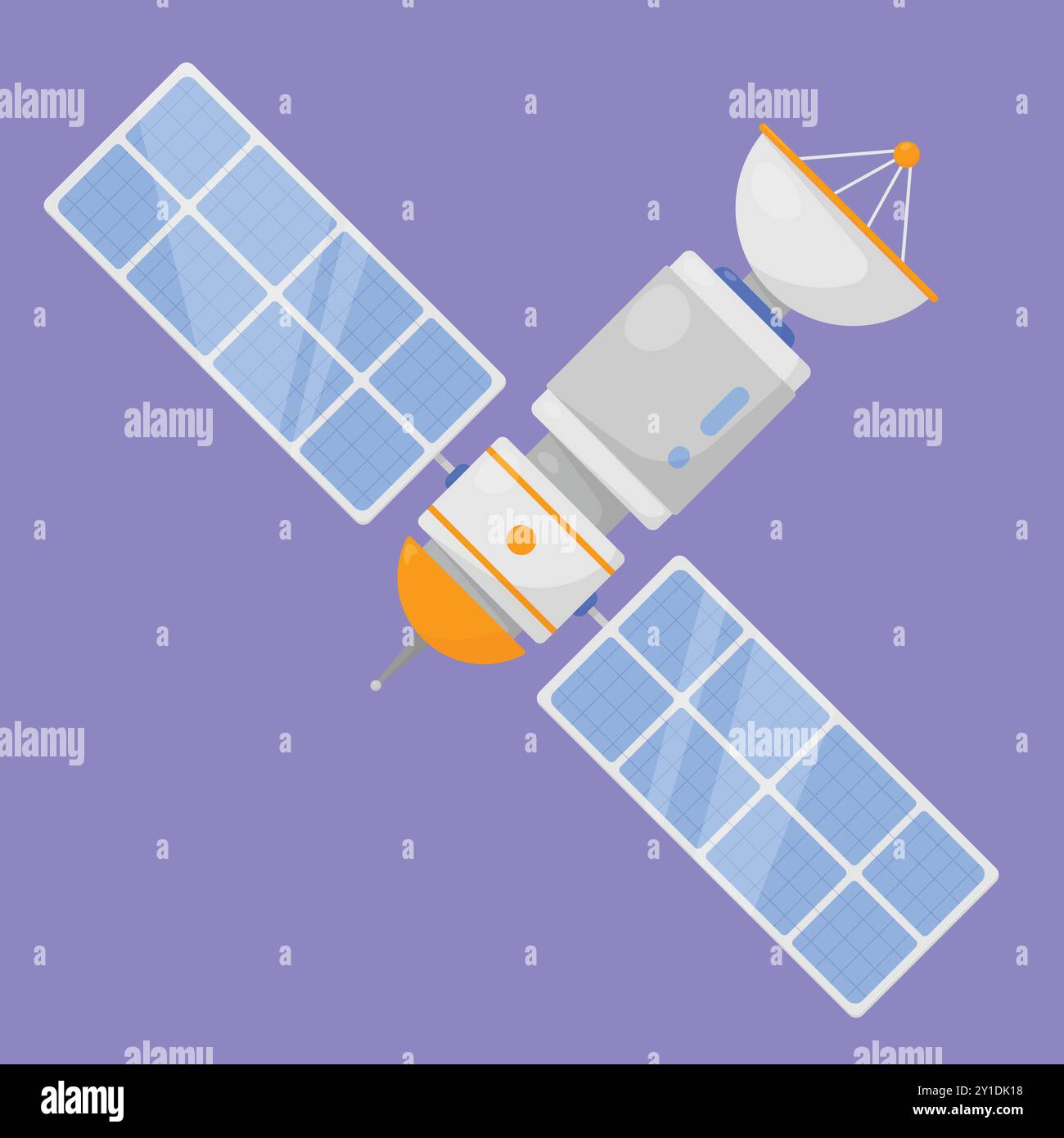 Space Satellite Vector icon. space satellite gps vector illustration ...