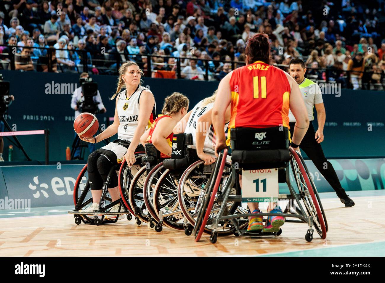PARIS, FRANKREICH 05. September - Rollstuhlbasketball Platzierungsspiel ...