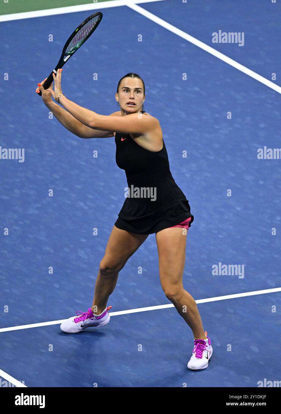 Flushing NY, USA. 05th Sep, 2024. **NO NY NEWSPAPERS** Aryna Sabalenka Vs Emma Navarro during ...