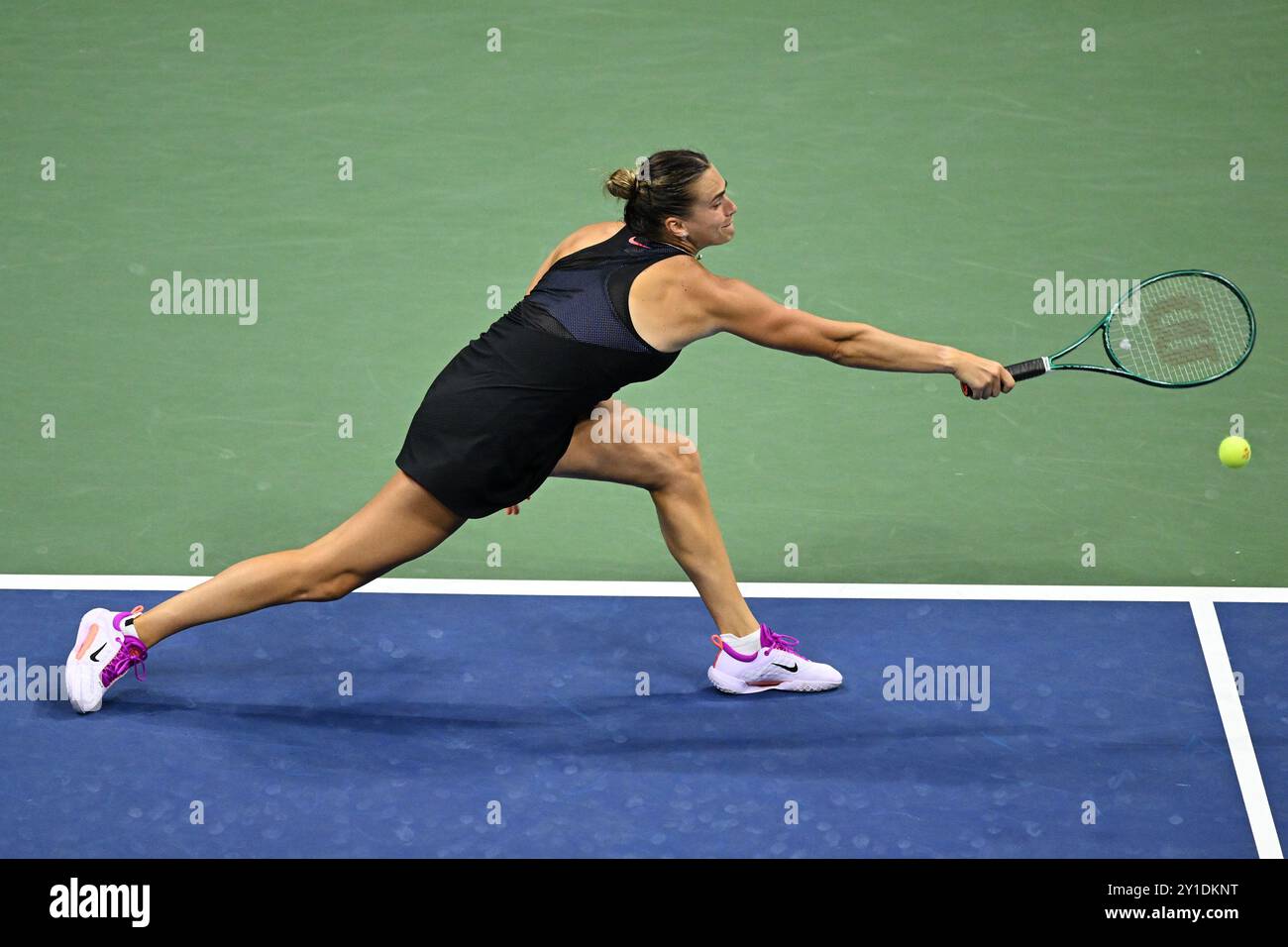 Flushing NY, USA. 05th Sep, 2024. **NO NY NEWSPAPERS** Aryna Sabalenka Vs Emma Navarro during ...