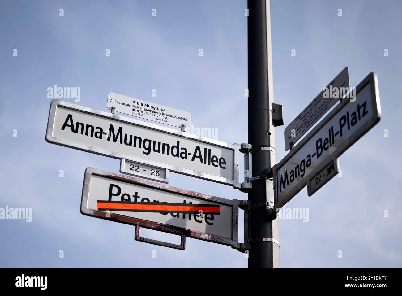 Gedenkmarsch und Strassenumbenennung Afrikanische Viertel DEU ...