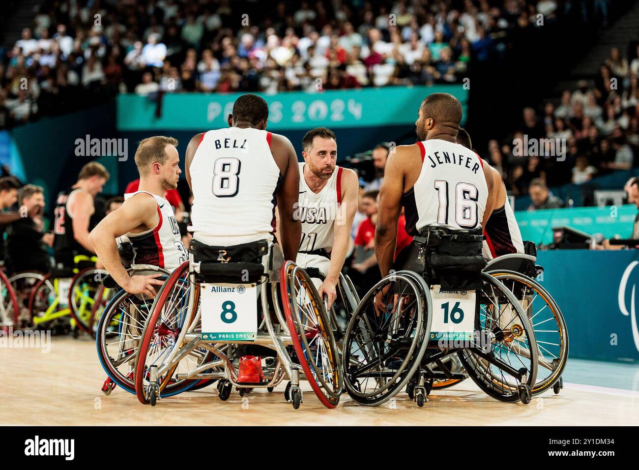 PARIS, FRANKREICH 05. September - Rollstuhlbasketball Halbfinale USA ...