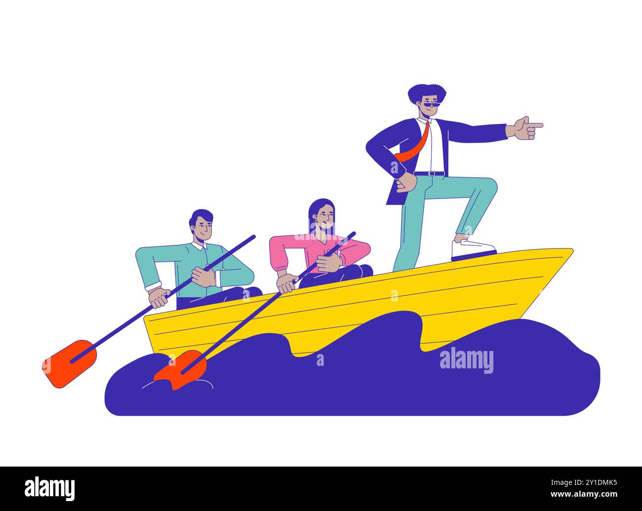 Woman showing way Stock Vector Images - Alamy