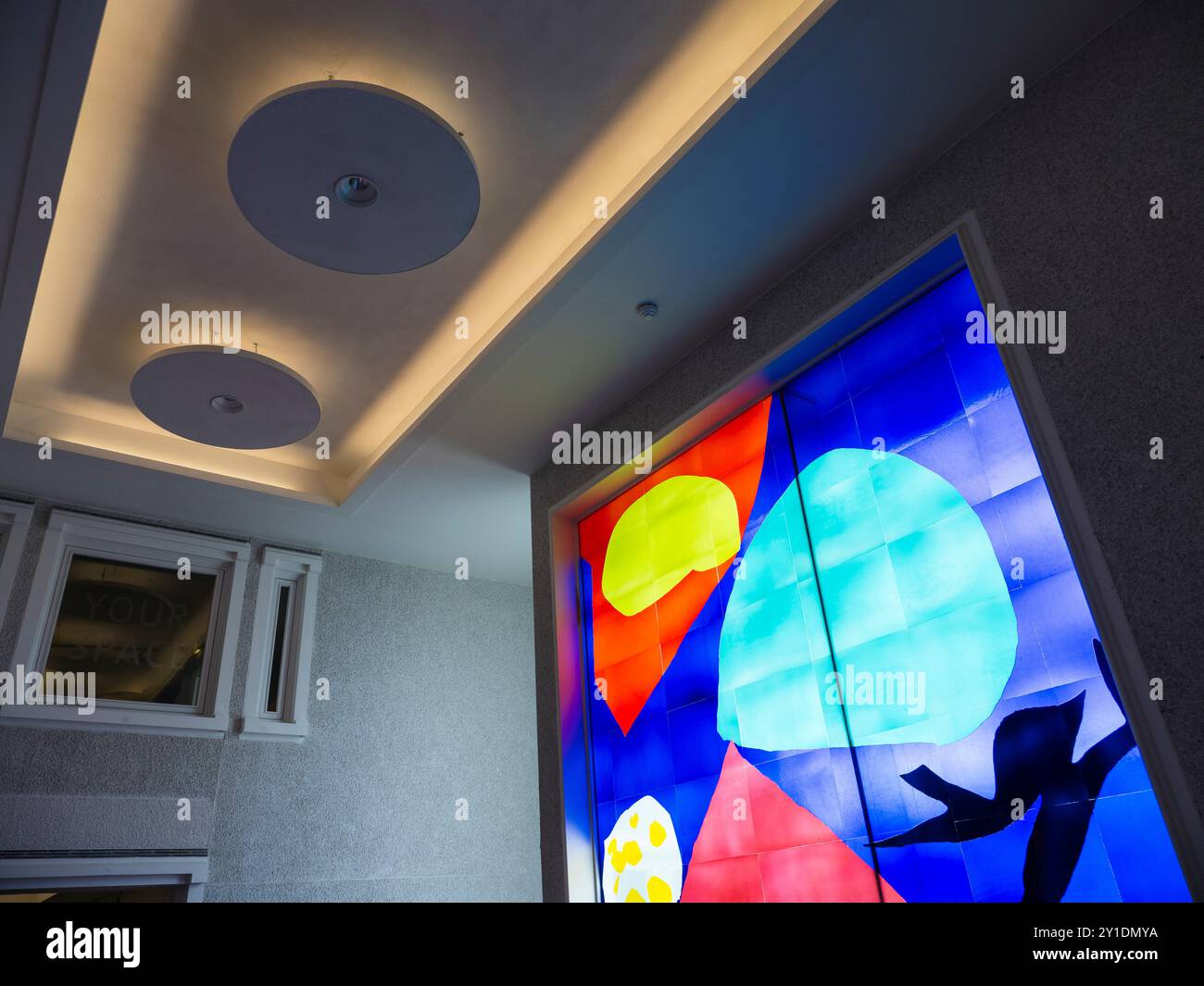 Modern Art on Display in the Entrance to the Tate St Ives, St Ives ...